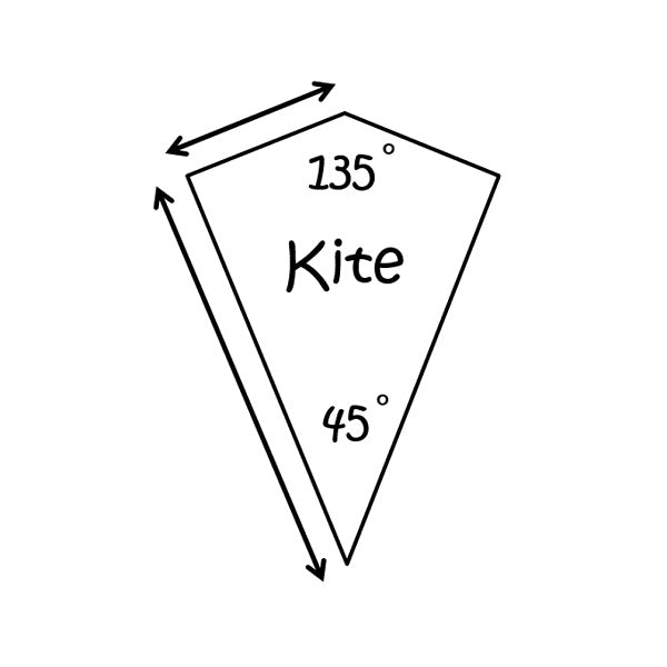135/45 degree Kite (Octagon-Eights) – linapatchwork